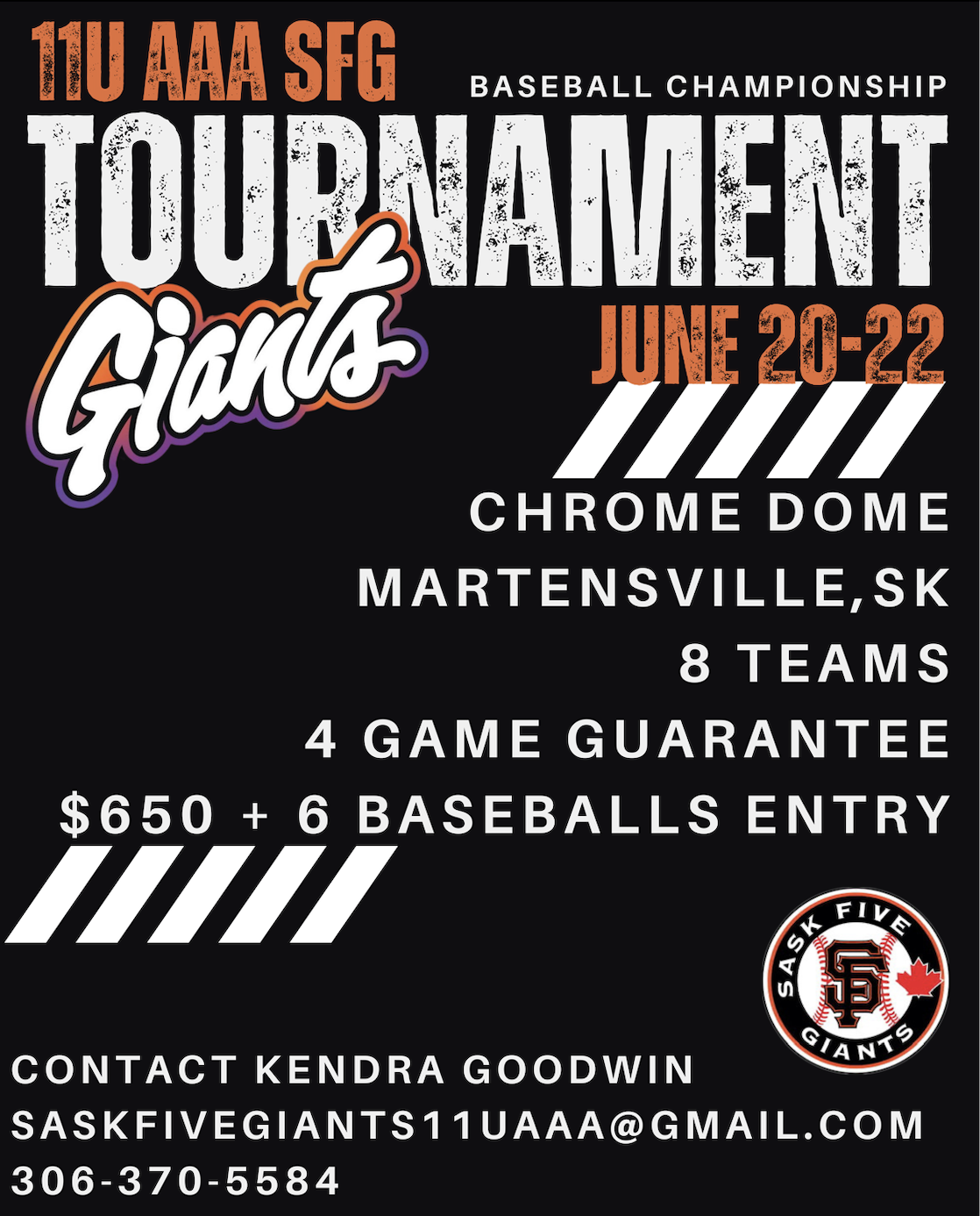 Baseball Sask » Sask Five Tournaments